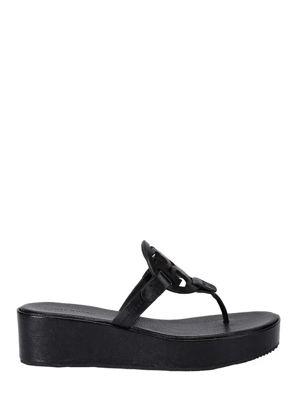 Tory Burch Miller Wedge Sandal - Black