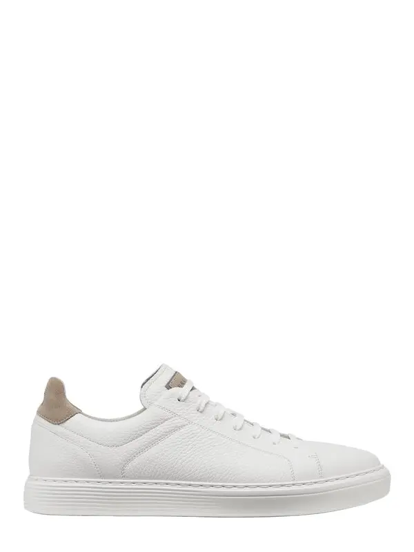 Brunello Cucinelli Calfskin Low-top Sneakers - White