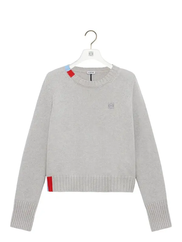 Loewe Cashmere Anagram Sweater - Blue
