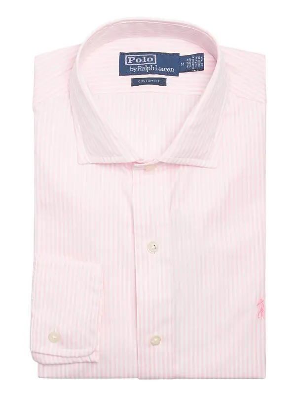 Polo Ralph Lauren Cotton Poplin Stripe Shirt - Pink