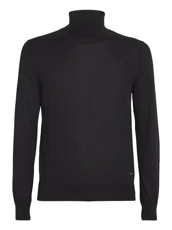 Brioni Cashmere-silk Rollneck Sweater - Black
