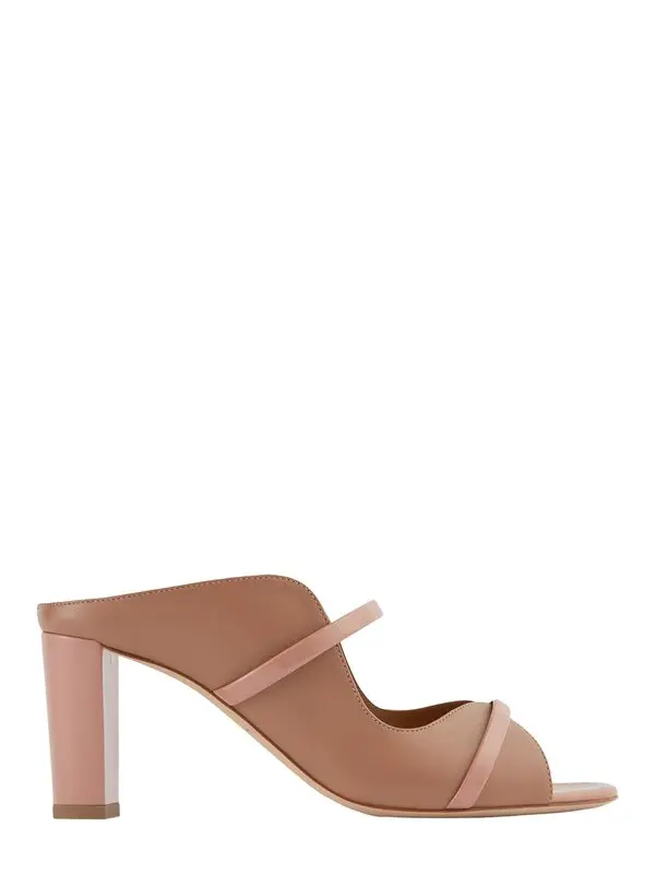 MALONE SOULIERS Norah Heeled Leather Sandals - Nude