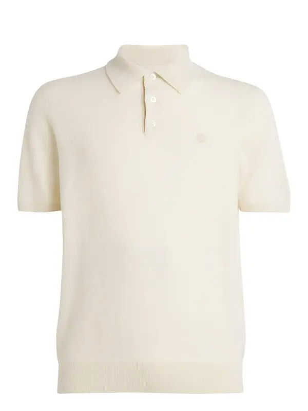 Harrods Cashmere Polo Shirt - Ivory