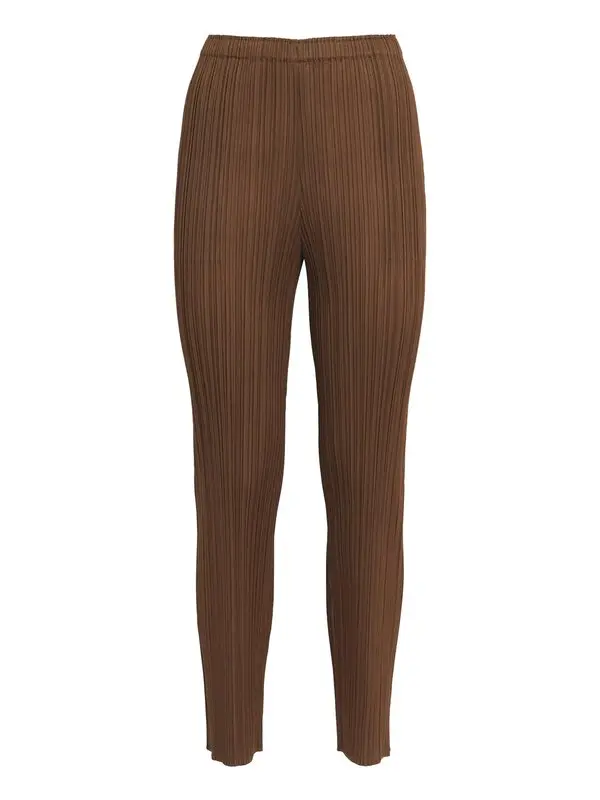 Issey Miyake Colorful Basics Trousers - Brown