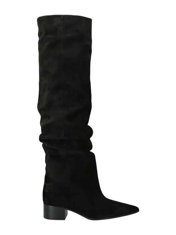 Khaite Suede Andee Over-the-knee Boots - Black