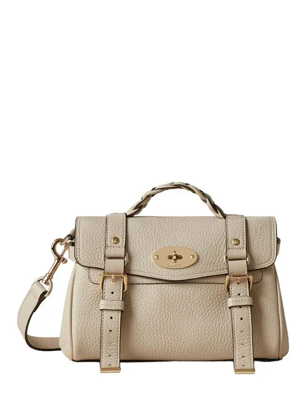 Mulberry Mini Leather Alexa Crossbody Bag - White