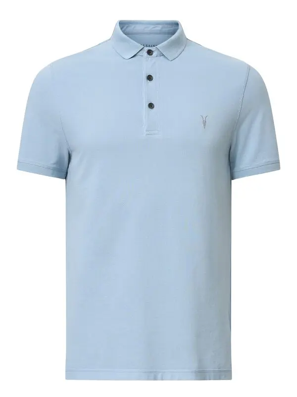 ALLSAINTS Organic Cotton Reform Polo Shirt - Blue