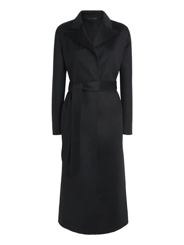Brioni Cashmere Wrap Coat - Black