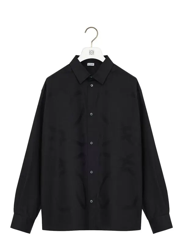 Loewe Cotton Anagram Shirt - Black