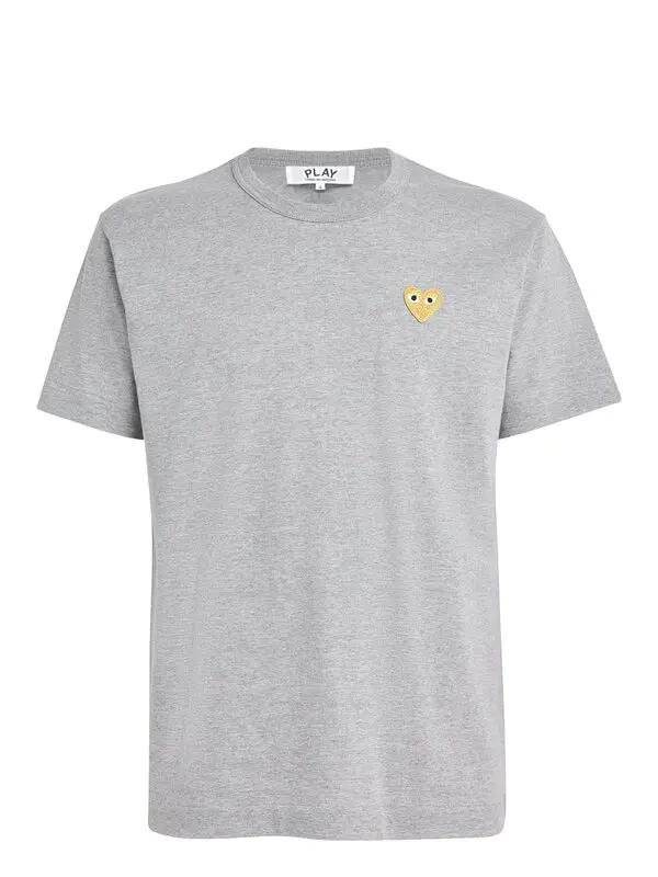 Play Comme Des Garcon Heart Logo T-shirt - Grey