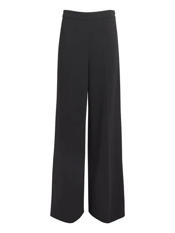 JOSEPH Comfort Cady Alane Wide-leg Trousers - Black