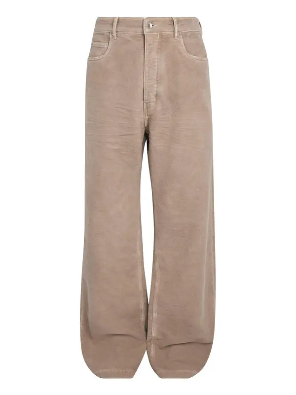 Rick Owens Geth Wide-leg Jeans - Beige