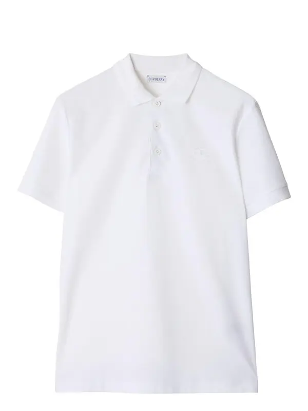 Burberry Cotton Ekd Polo Shirt - White