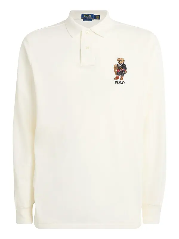Polo Ralph Lauren Cotton Polo Bear Polo Shirt - Beige