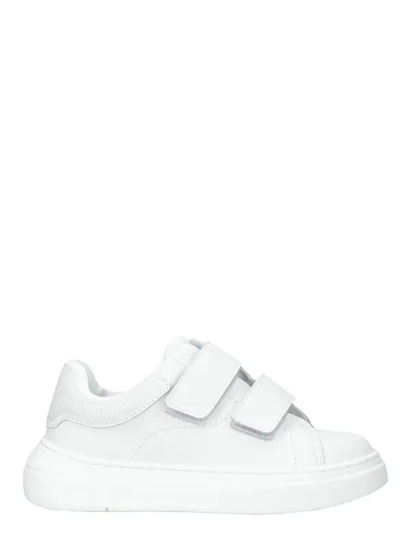 Giorgio Armani Leather Velcro Sneakers - White