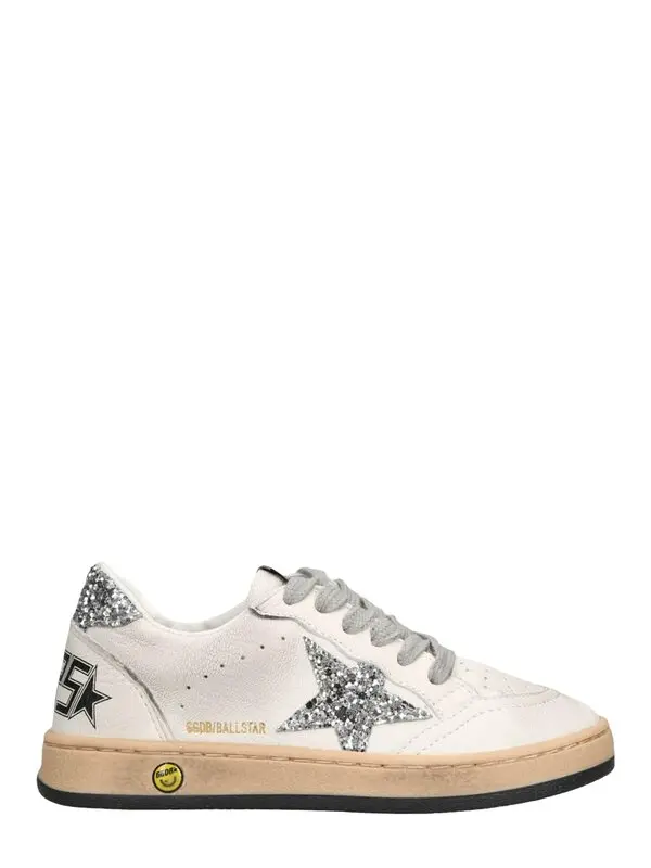Golden Goose Leather Ball Star Sneakers - White