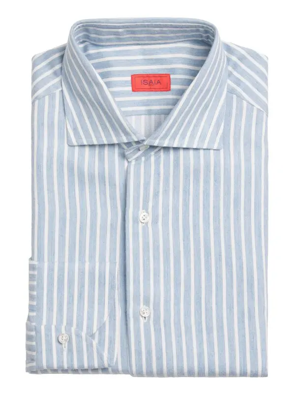 Isaia Cotton-cashmere Shirt - Blue