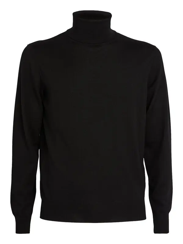 Ralph Lauren Purple Label Cashmere Rollneck Sweater - Black
