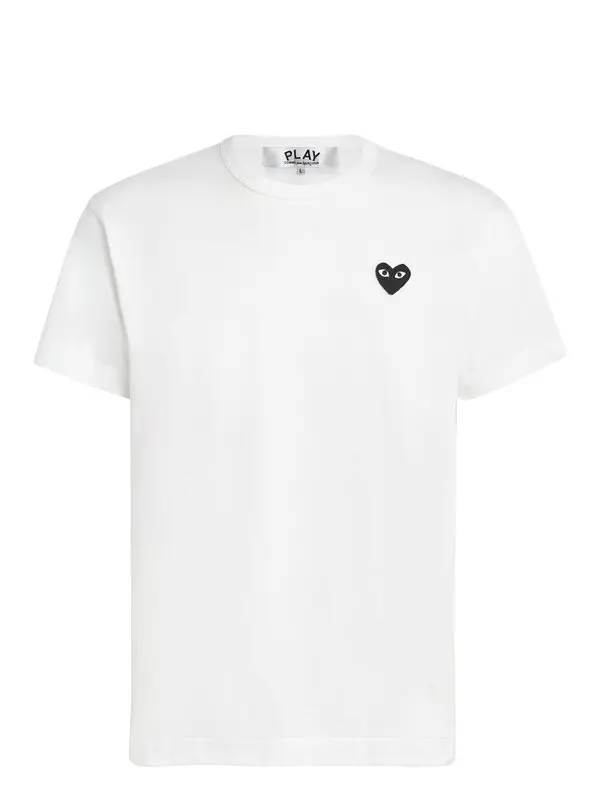 Play Comme Des Garcon Heart Logo T-shirt - White