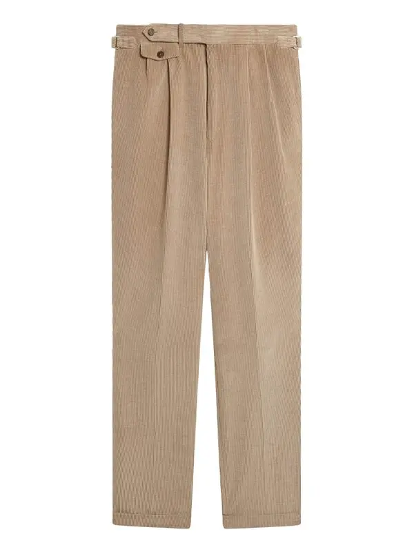 Dunhill Cotton-cashmere Corduroy Trousers - Beige