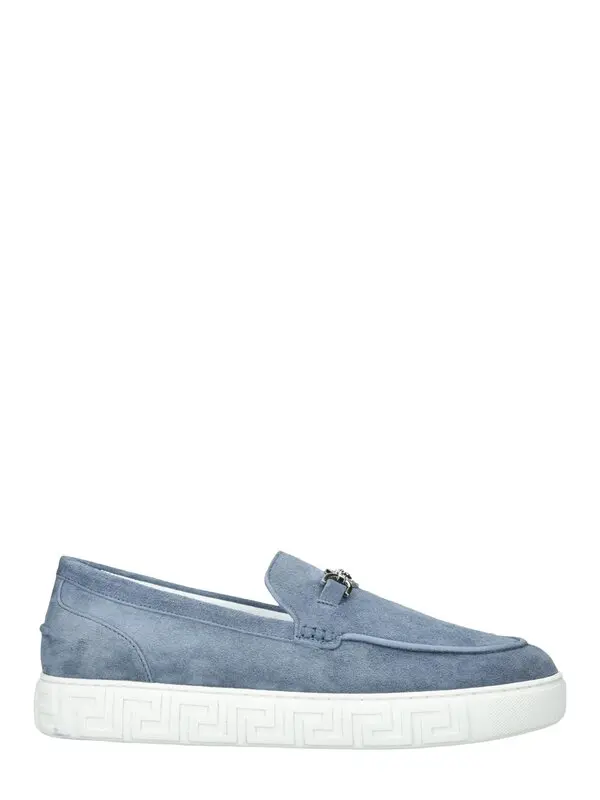 Versace Suede Moccasins - Blue