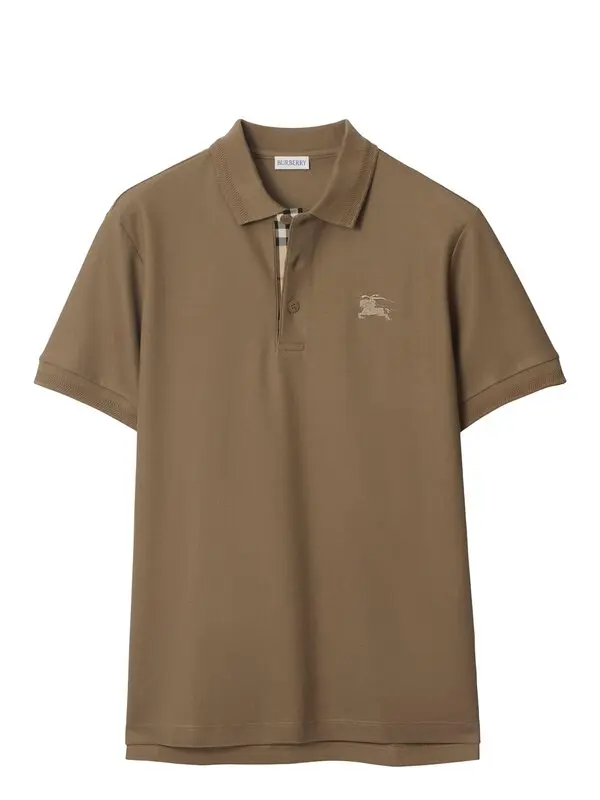 Burberry Cotton Ekd Polo Shirt - Brown