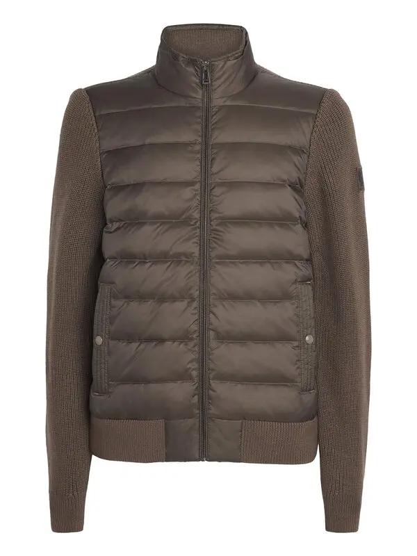 Belstaff Merino Wool Circuiteer Hybrid Jacket - Brown