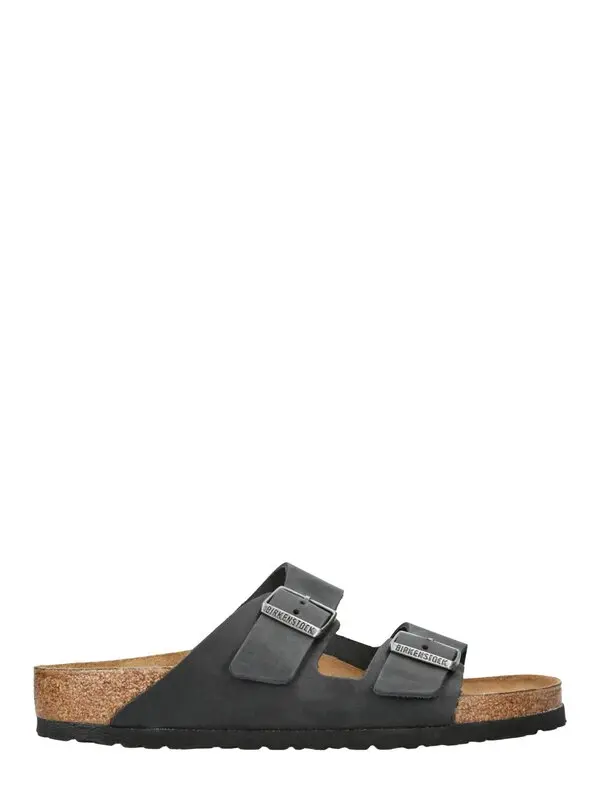 BIRKENSTOCK Suede Arizona Sandals - Black