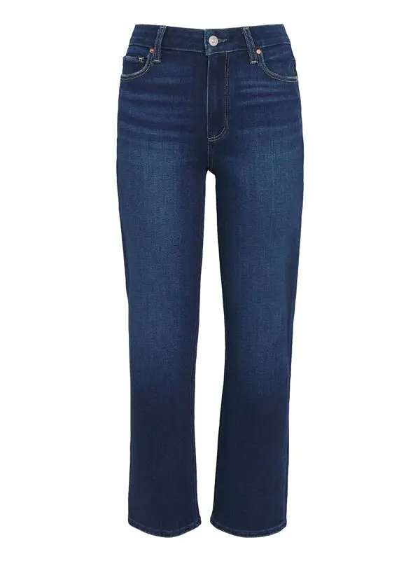 Paige Mason Ankle Straight Jeans - Blue