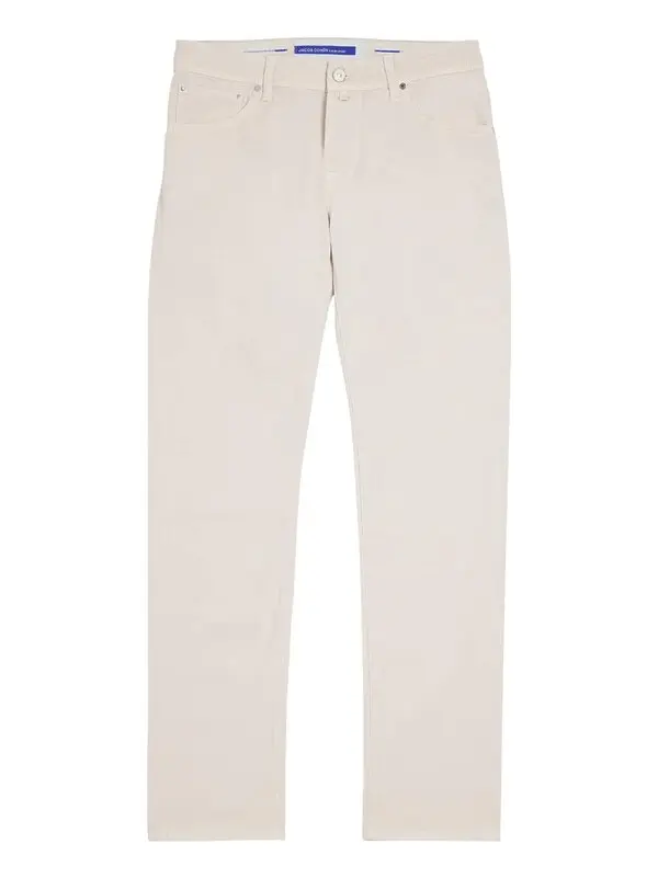 Jacob Cohen Stretch-cotton Nick Slim Chinos - White