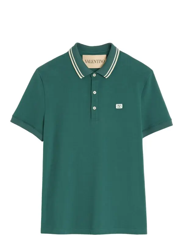 Valentino Garavani Vlogo Signature Polo Shirt - Green