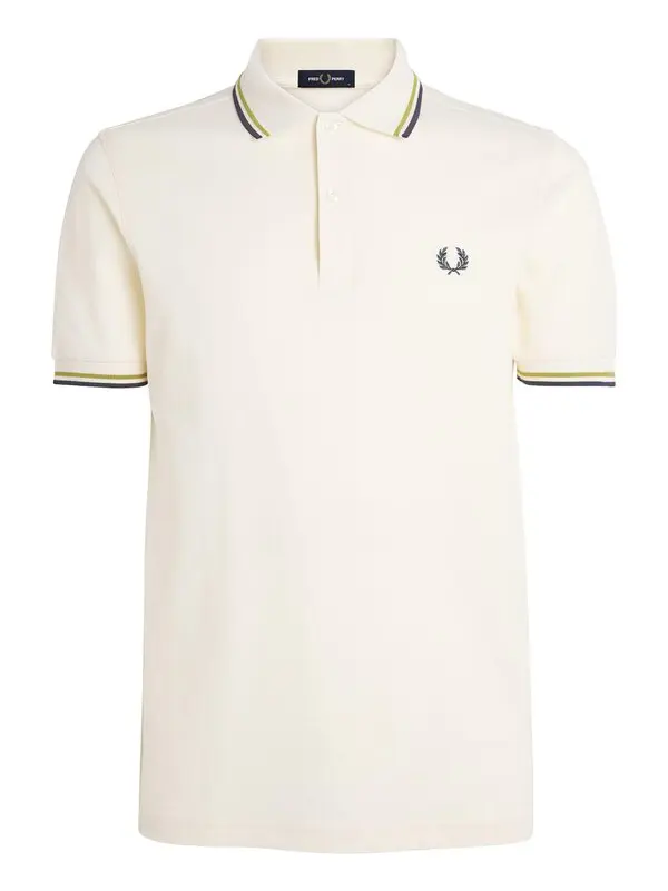 Fred Perry Twin Tipped Polo Shirt - White