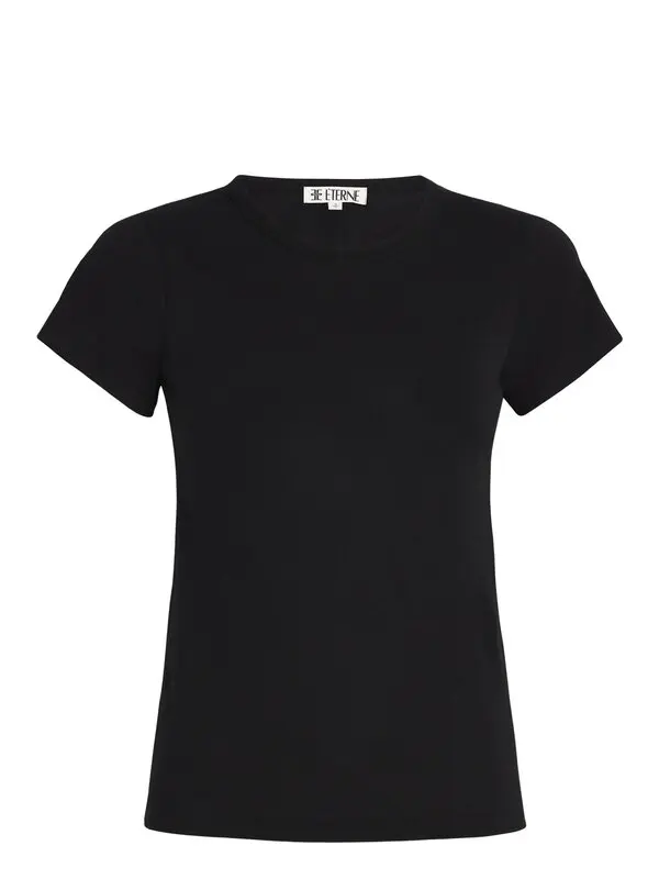 Eterne Cotton-modal Baby T-shirt - Black