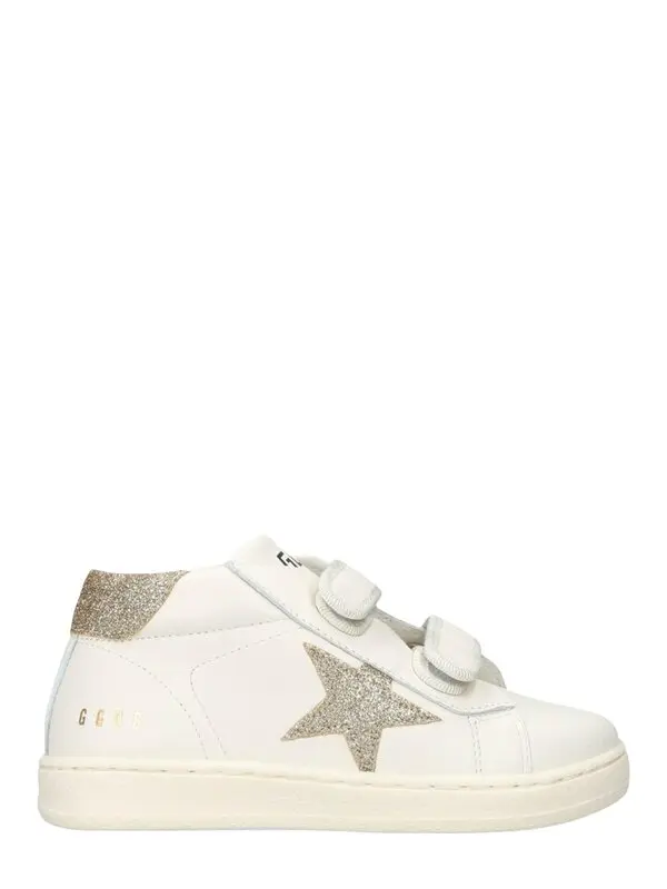 GOLDEN GOOSE Leather June Sneakers - Gold