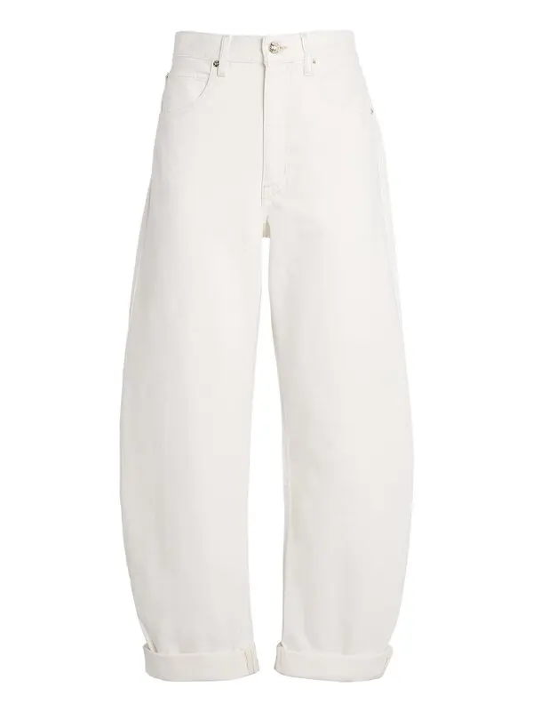 FRAME The Bubble Barrel Jeans - Ivory