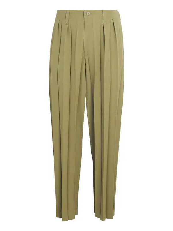 Issey Miyake Pleated Trousers - Beige