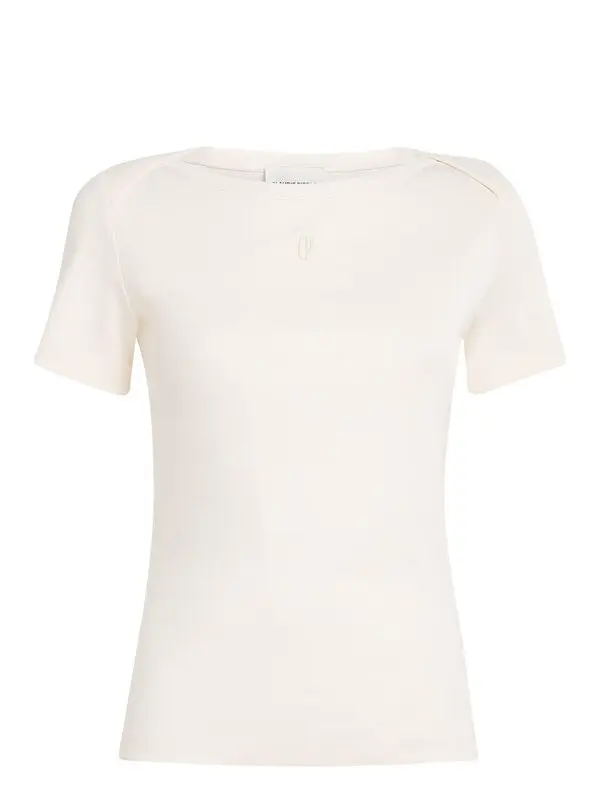Claudie Pierlot Cotton Short-sleeve T-shirt - White