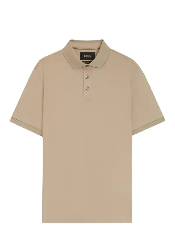BOSS Cotton Polo Shirt - Beige