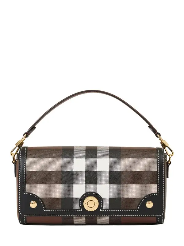 Burberry Check Top-handle Bag - Brown