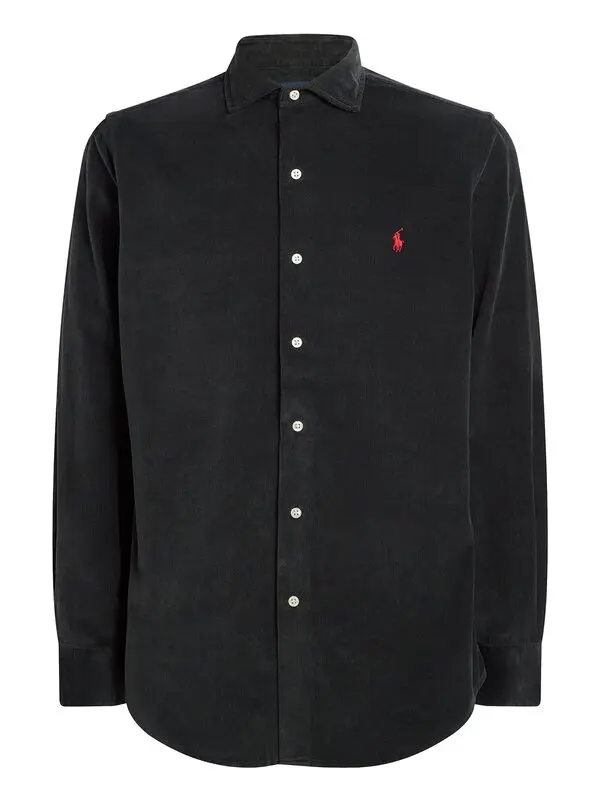 Polo Ralph Lauren Cotton Corduroy Logo Shirt - Black