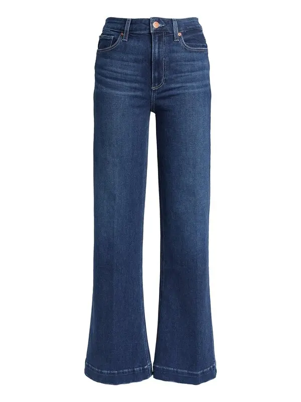 Paige Leenah Wide-leg Jeans - Black