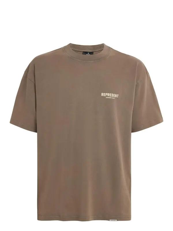 REPRESENT Cotton Owners Club T-shirt - Brown