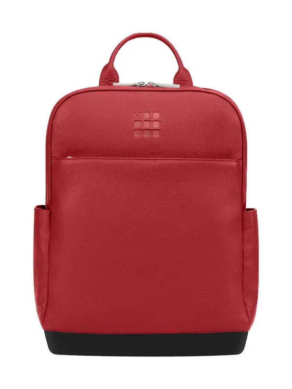 MOLESKINE Leather Pro Backpack - Red