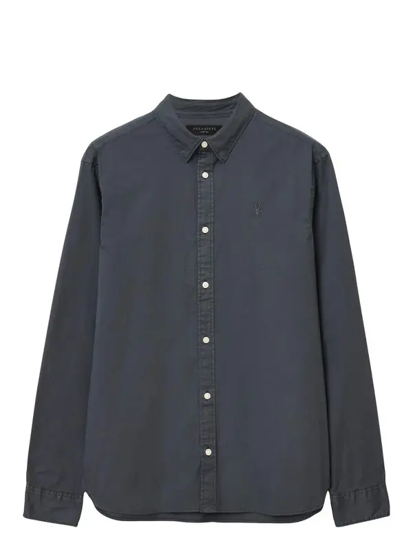 ALLSAINTS Stretch-cotton Hawthorne Shirt - Blue