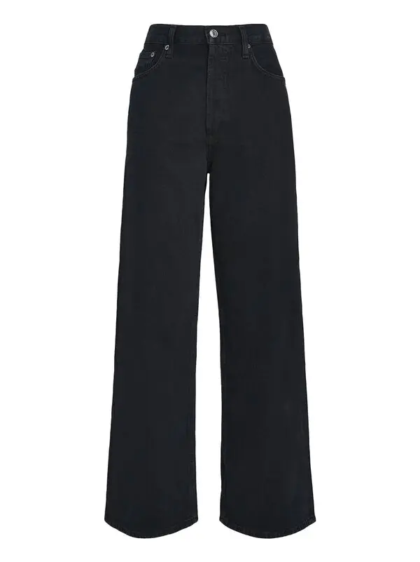 AGOLDE The Low-slung Baggy Jeans - Black