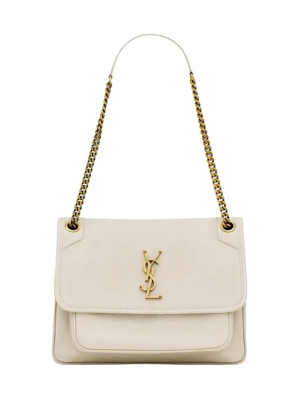 Saint Laurent Medium Niki Flap Bag - White