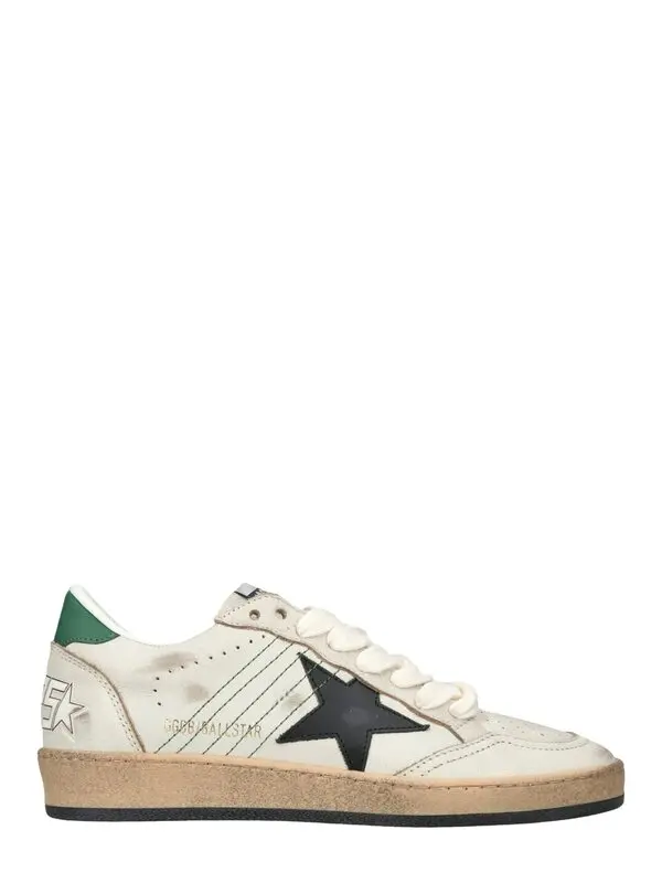 Golden Goose Leather Ball Star Sneakers - White