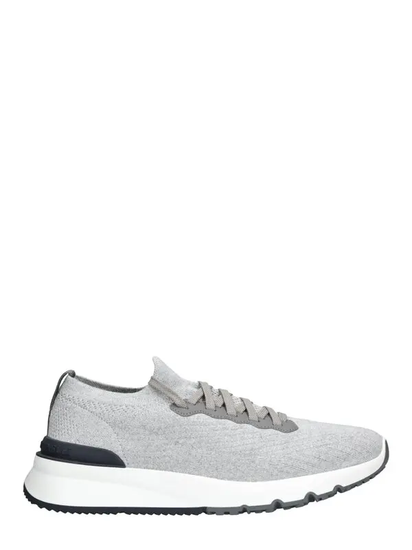Brunello Cucinelli Knitted Sneakers - Grey