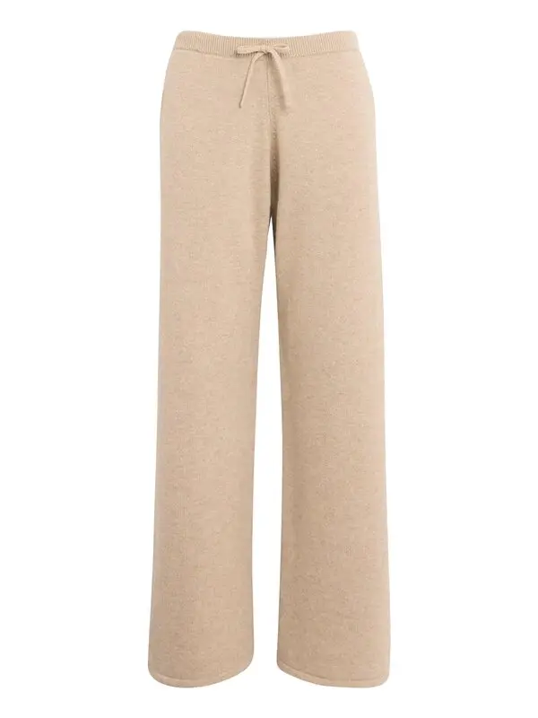 Harrods Cashmere Wide-leg Sweatpants - Beige