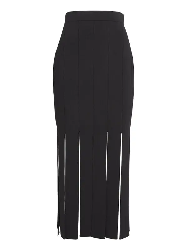 JOSEPH Milano Knit Lagny Compact Midi Skirt - Black